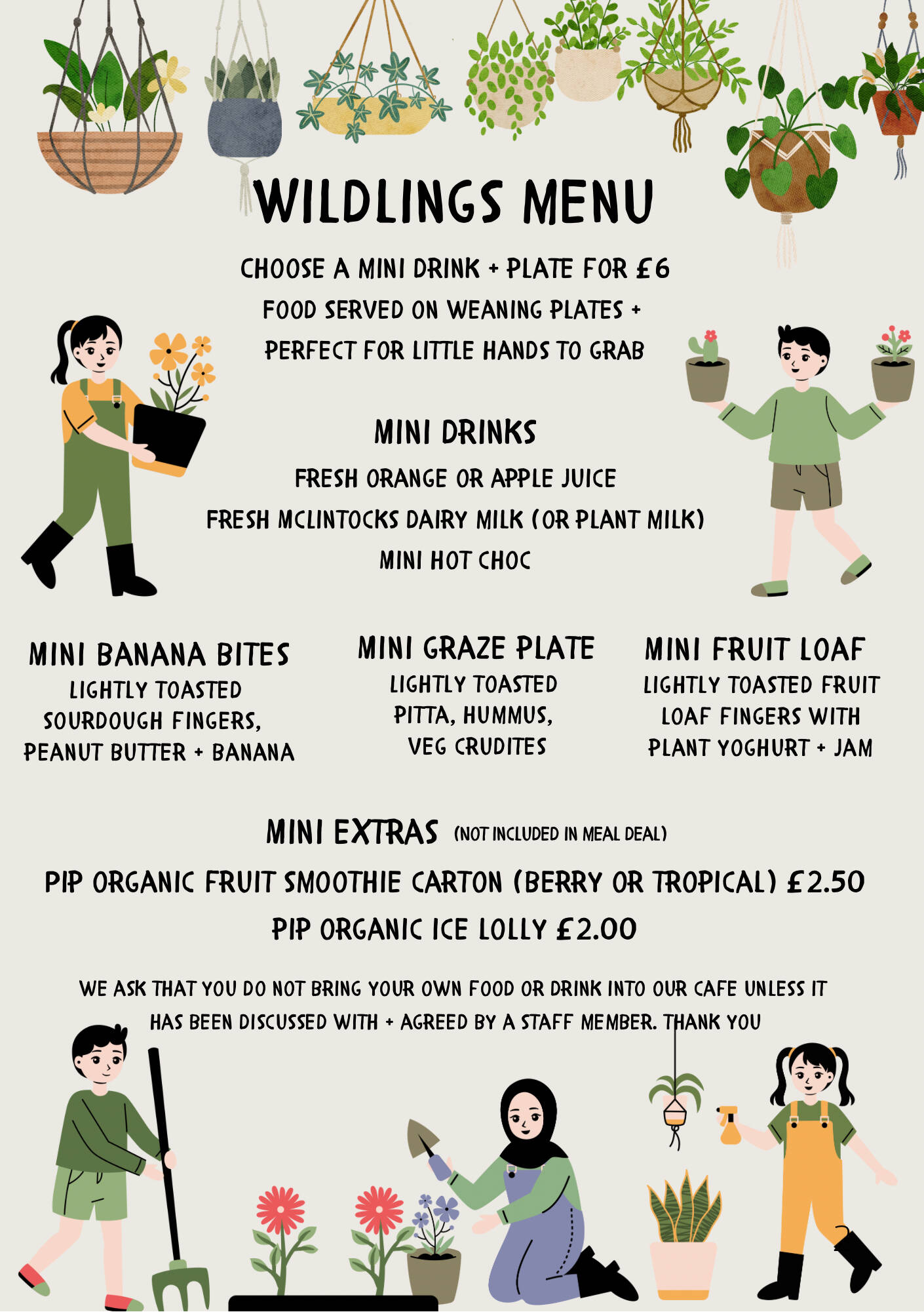 Wild and Free Cocktail Menu